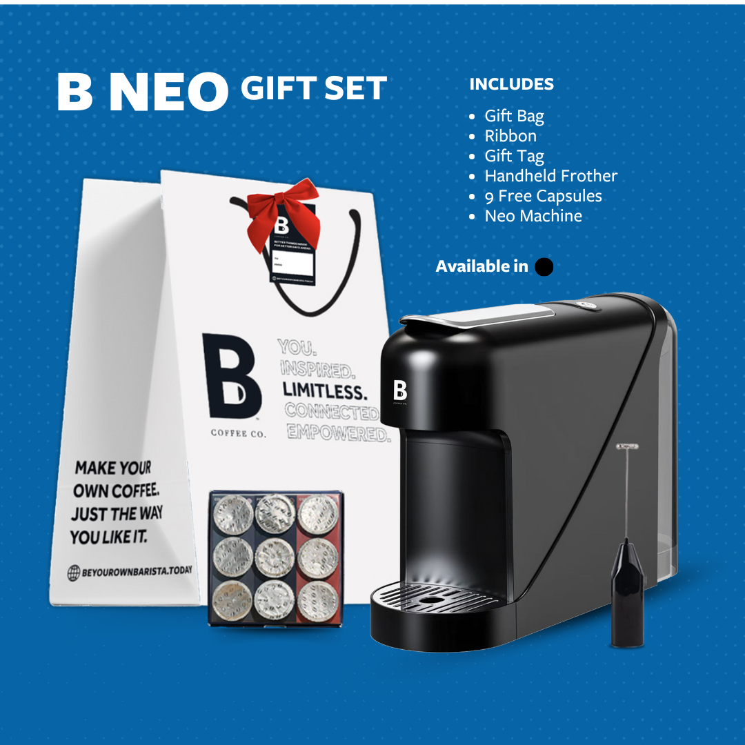 B Coffee Co. Neo Gift Set - Neo Machine, With 9 Coffee Pods Capsules B ...